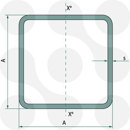 Quadratrohre, elektrisch geschweißt, Stahl, blank DIN 2395