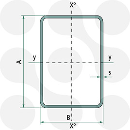 Rechteckrohre, elektrisch geschweißt, Stahl, blank DIN 2395
