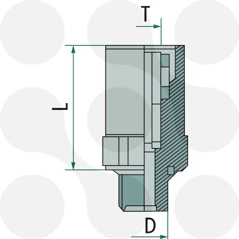 Gerader-Einschraub-Steckverbinder