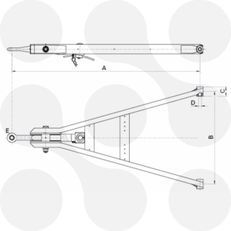 Zuggabel schw Zugö. 50T 1700 980 100 30