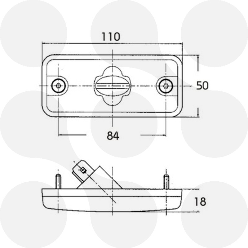 Seitenmarkierungsleuchte 12/24V