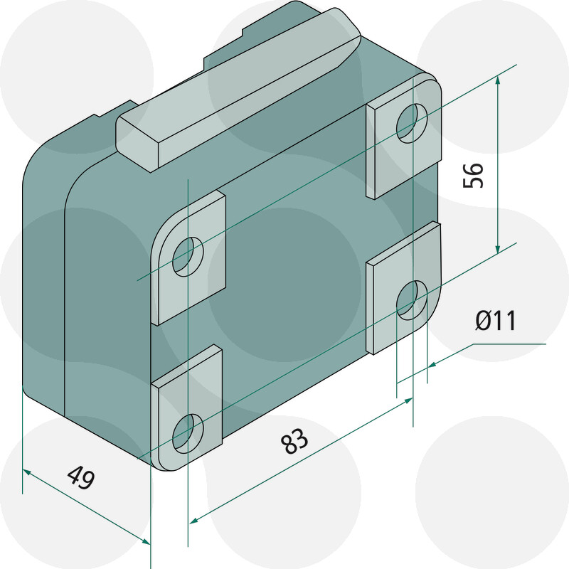 Wechselsystem Variobloc, 83 x 56mm