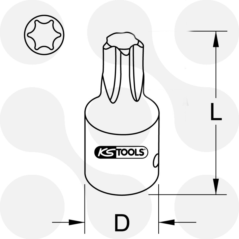 Kraft-Bit-Stecknuss TORX® 1/2 Z, 911.091