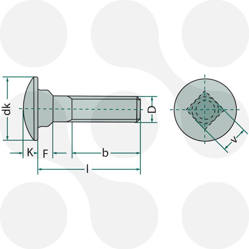 Flachrundschrauben • mit Vierkantansatz • DIN 603 online kaufen