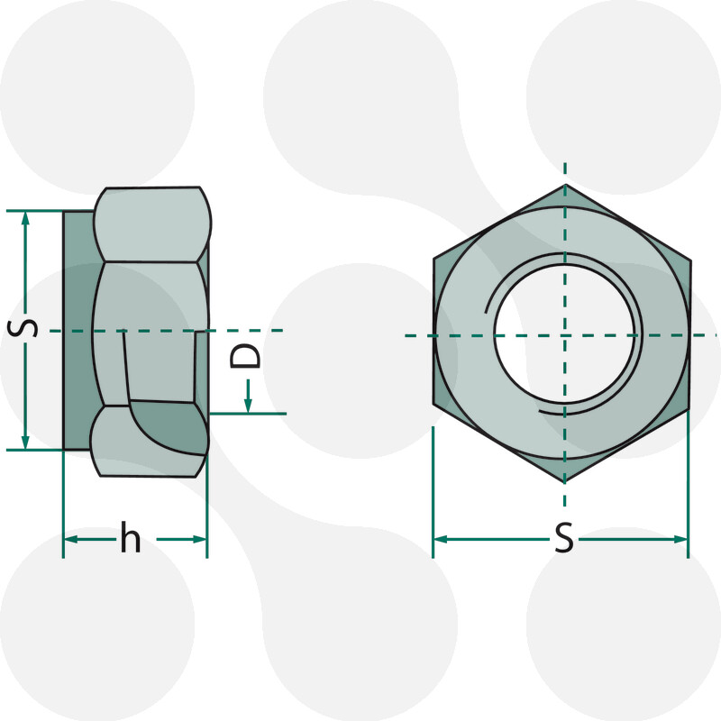 Sechskantmuttern • mit Klemmteil • DIN 980 online kaufen