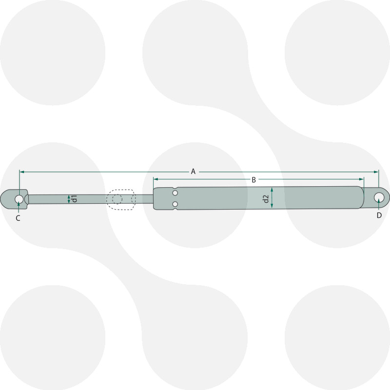 Gasdruckdämpfer 500N 084018
