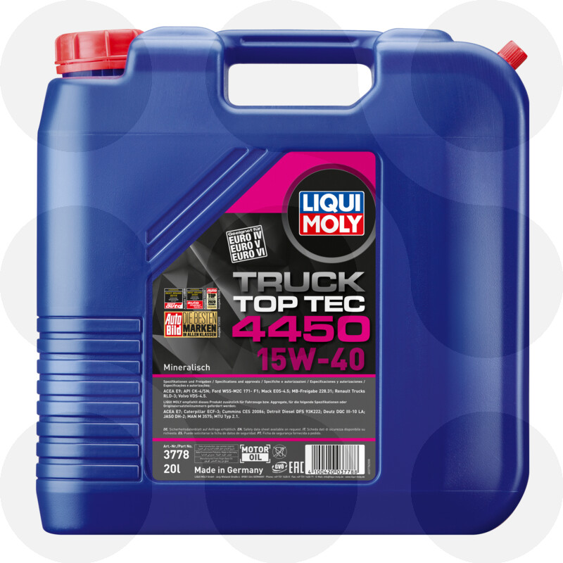 Motoröl, Top Tec Truck 4450 15W-40, 20l