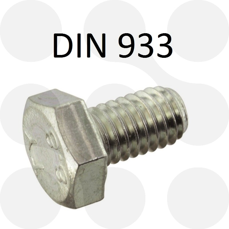Sechskantschrauben • Gewinde bis Kopf • DIN 933 • ISO 4017 online kaufen