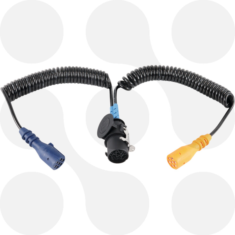 Elektrowendel, 15 - polig, 2 x 7 - polig